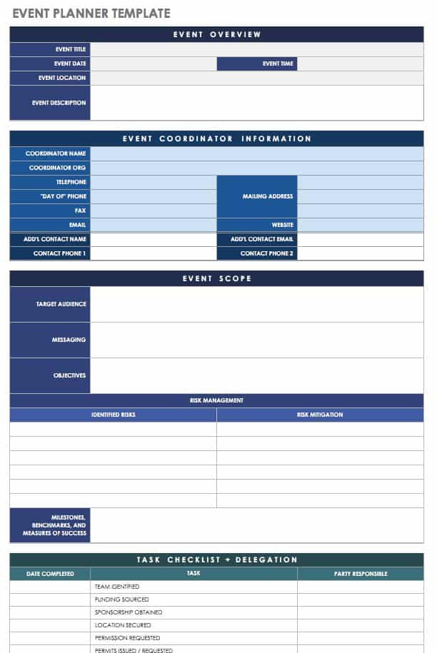 21 Free Event Planning Templates | Smartsheet 21 Free Event Planning Templates | Smartsheet
