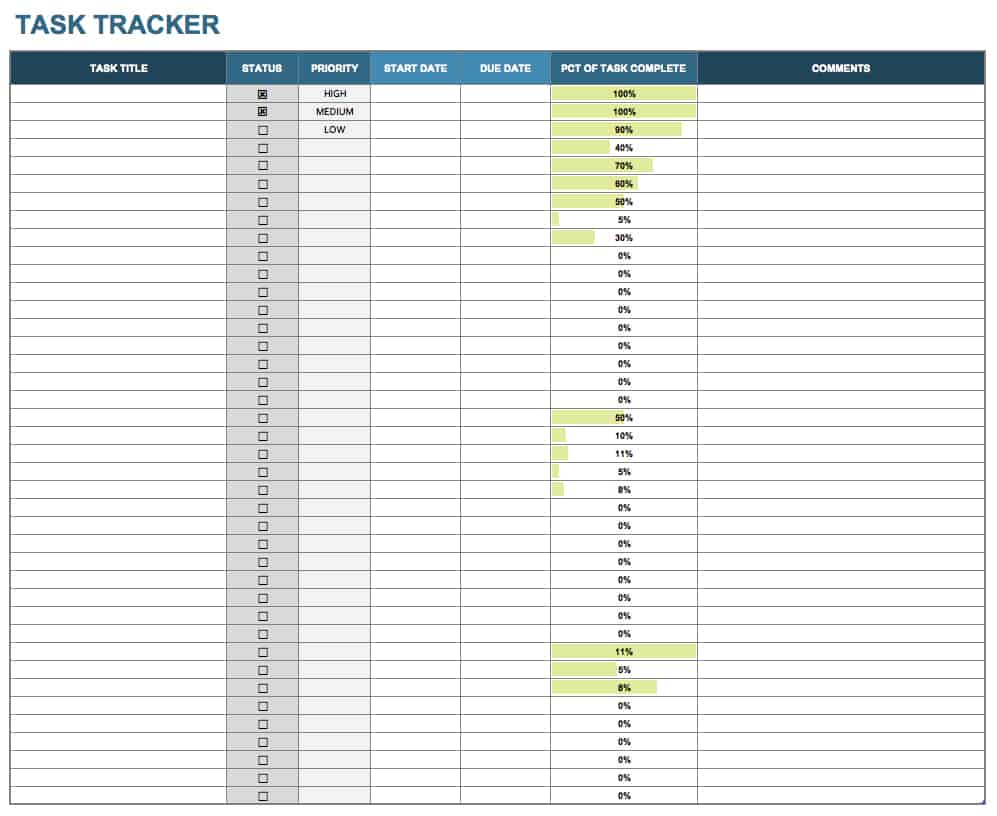 15 Free Task List Templates Smartsheet